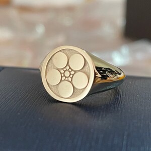 Japanese Mens Rings, Mens Gold Signet Ring, Gold Mens Rings, Gold Pinky ...