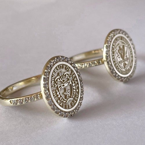 Silver and Gold College Class Rings Women's Class Ring - Etsy