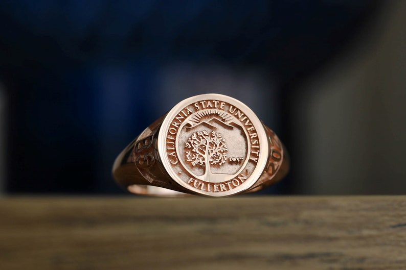 Gold Class Rings Graduation Rings Gold College Ring College - Etsy