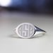 Monogram Ring Custom Monogram Rings Monogram Initial Ring - Etsy