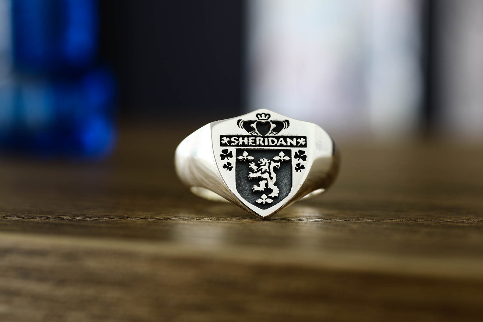 Irish Family Crest Signet Ring Family Crest Rings Family | Etsy