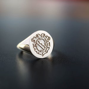 Custom Engraved Rings, Custom Signet Ring, Engraved Signet Ring ...
