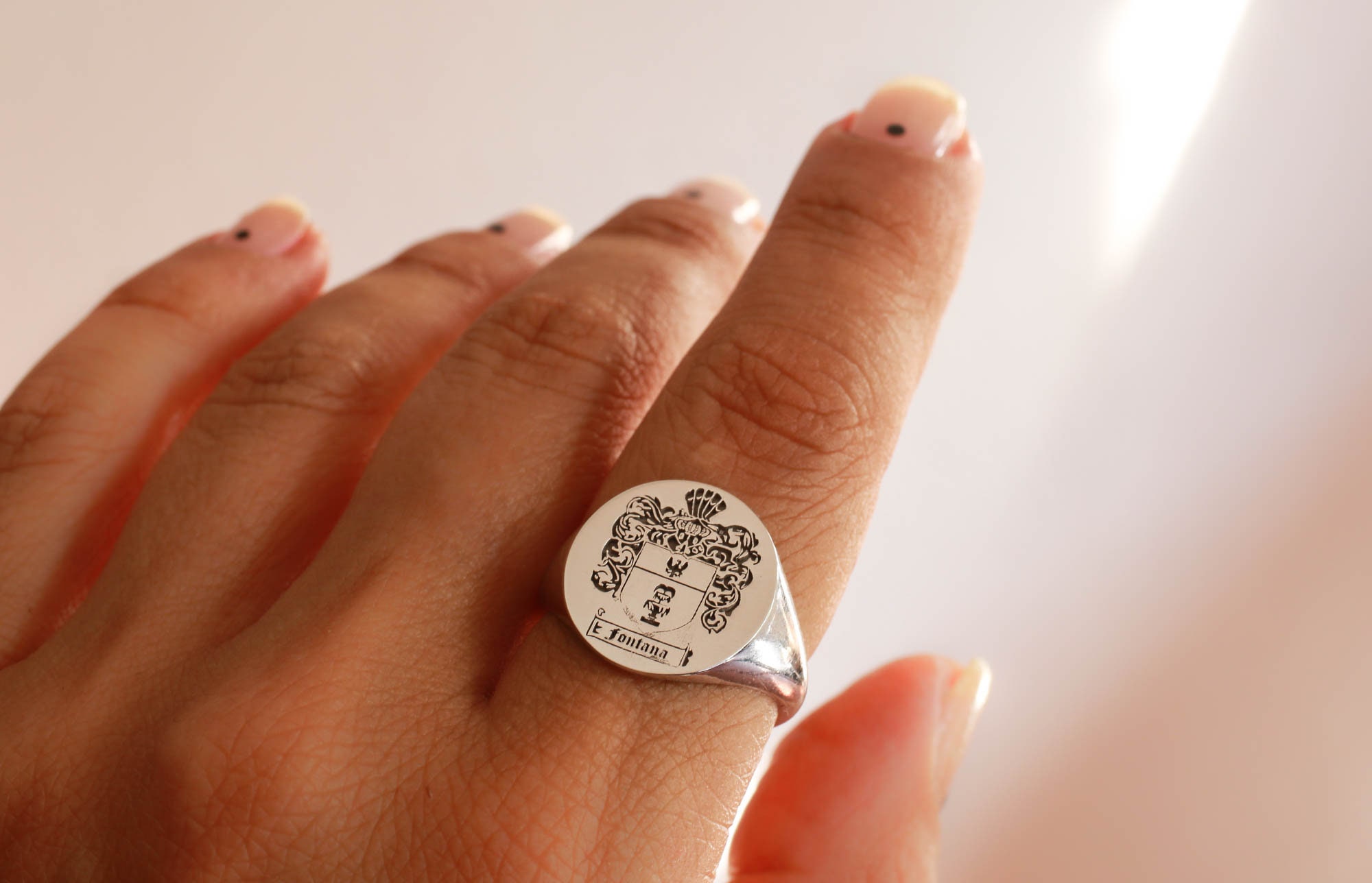 Custom Engraved Rings Mens Gold Signet Ring Custom Signet | Etsy