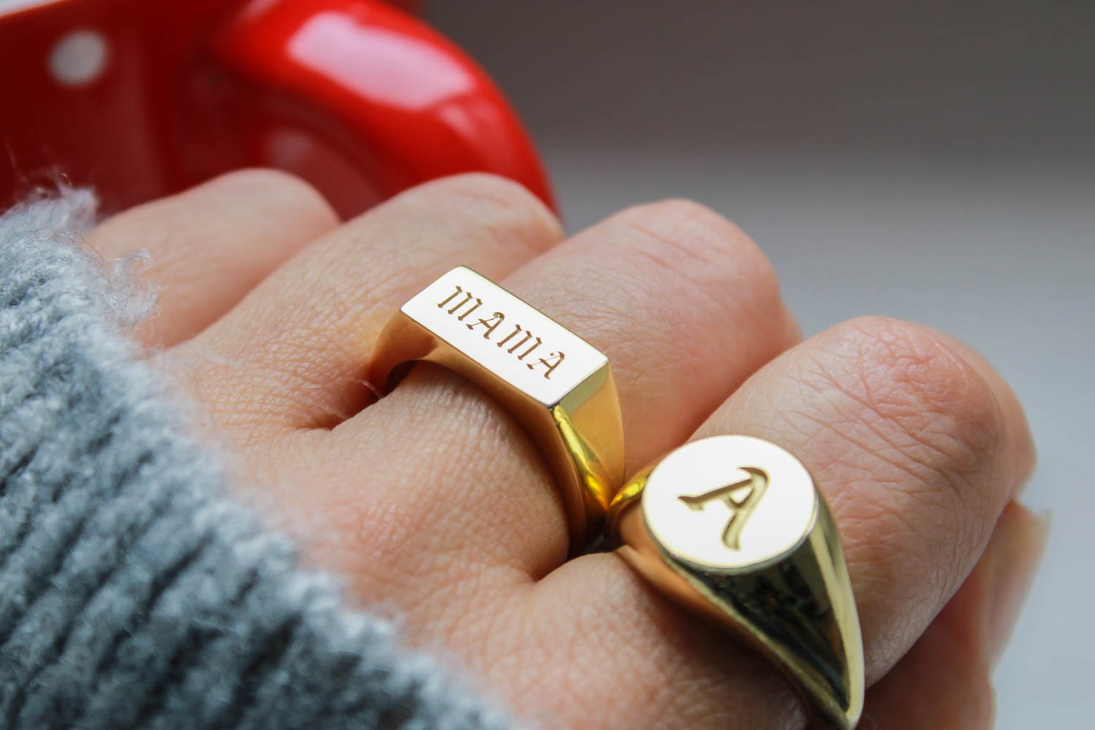 Personalized Rings Word Rings Rings With Words Quote | Etsy