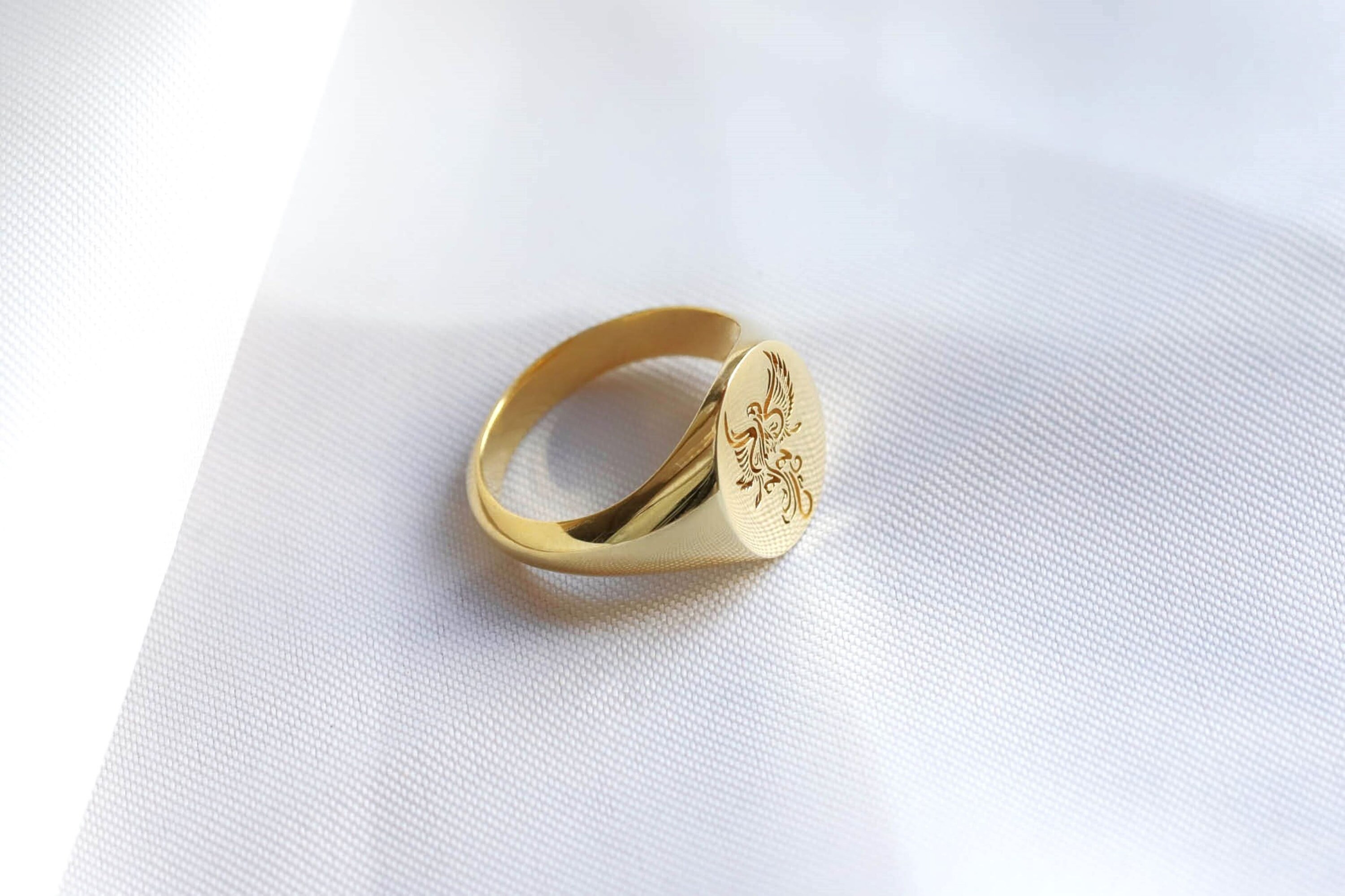 10k Gold Phoenix Ring, Phoenix Ring, Phoenix Signet Ring 10k Gold Phoenix Ring, Phoenix Ring, Phoenix Signet Ring