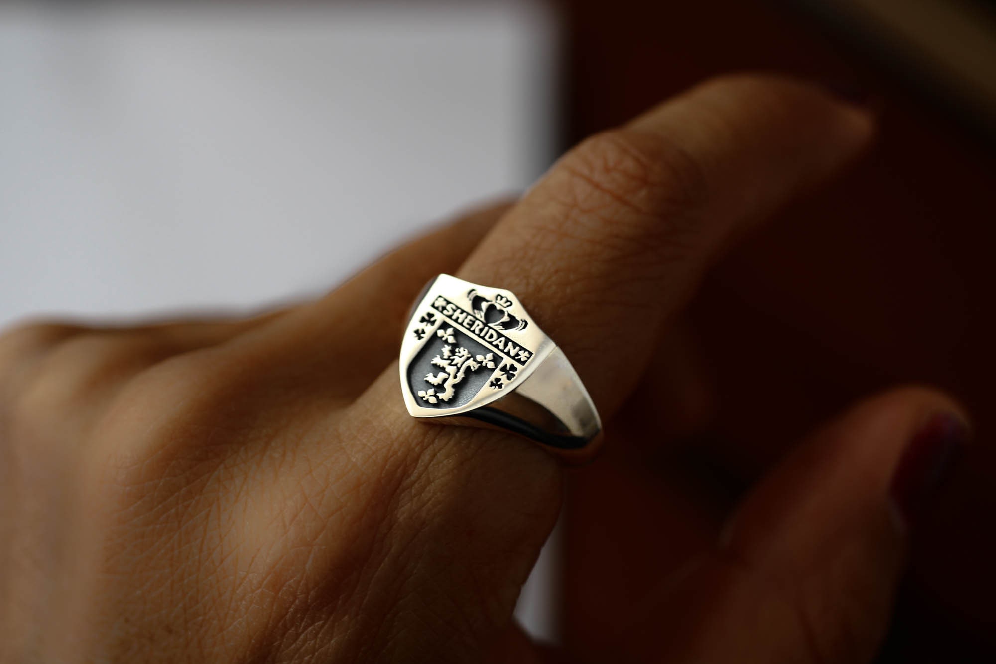 Irish Family Crest Signet Ring Family Crest Rings Family - Etsy