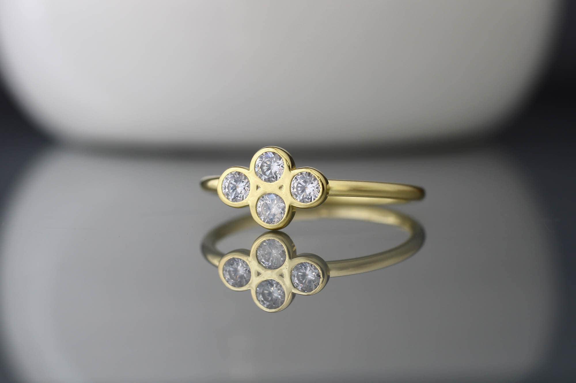 Thin Gold Diamond Ring, Gold Thin Rings, Dainty Gold Rings, Dainty Gold ...
