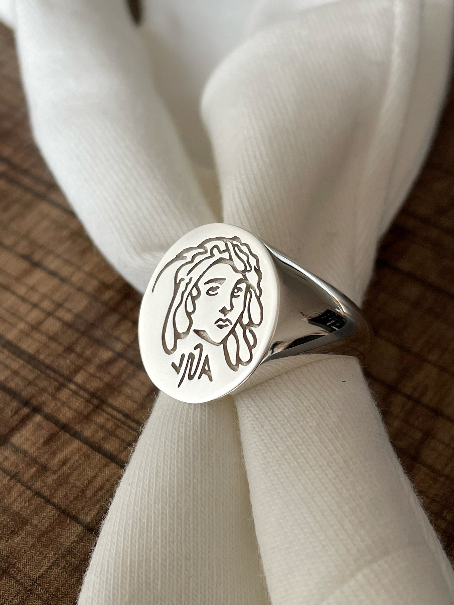 Custom Engraved Rings Custom Signet Ring Engraved Signet - Etsy