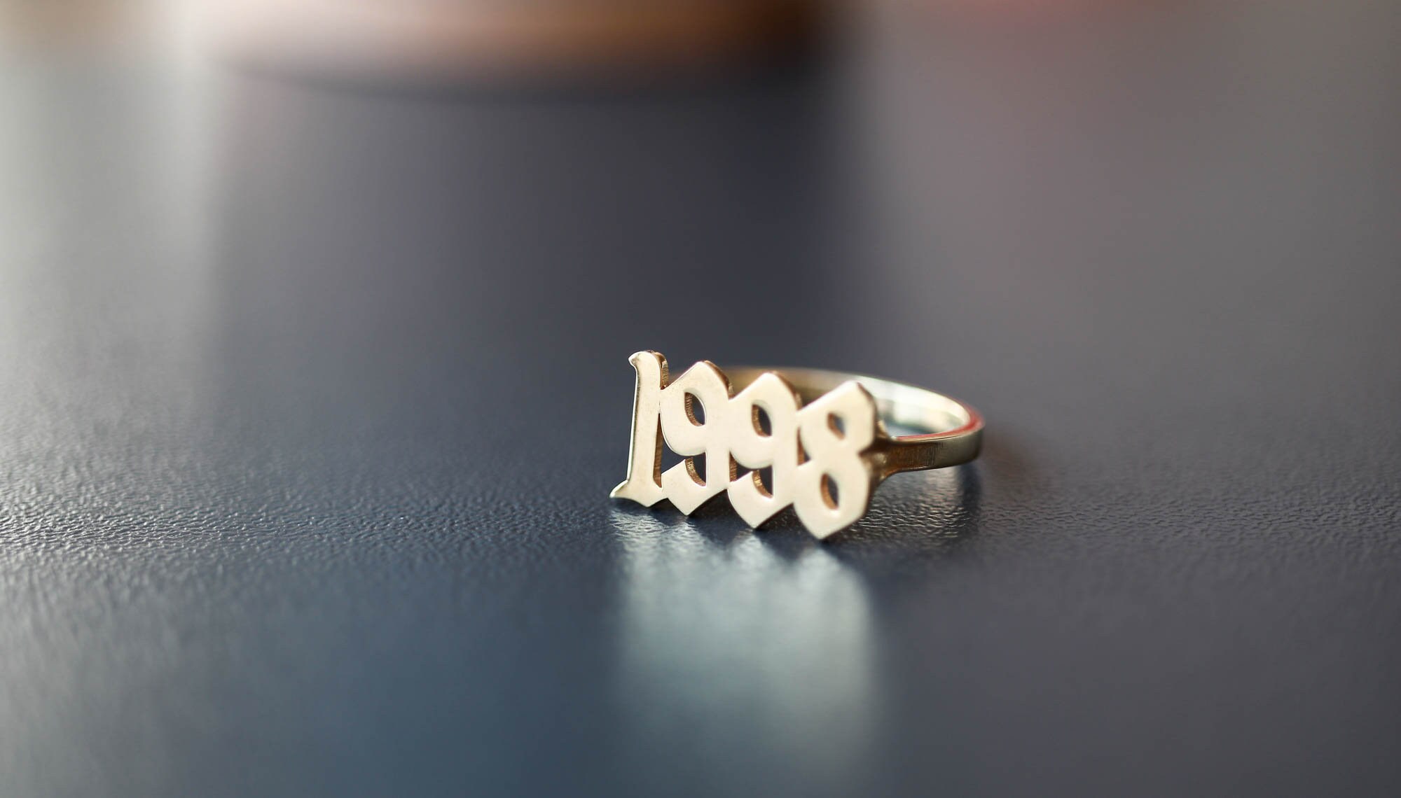 Gold Custom Year Ring Personalized Rings Date Ring | Etsy