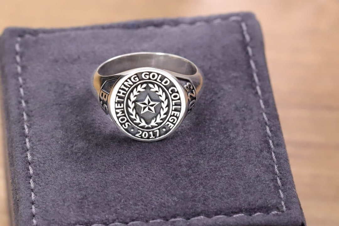 Custom Silver Class Ring Custom College Graduation Rings - Etsy UK