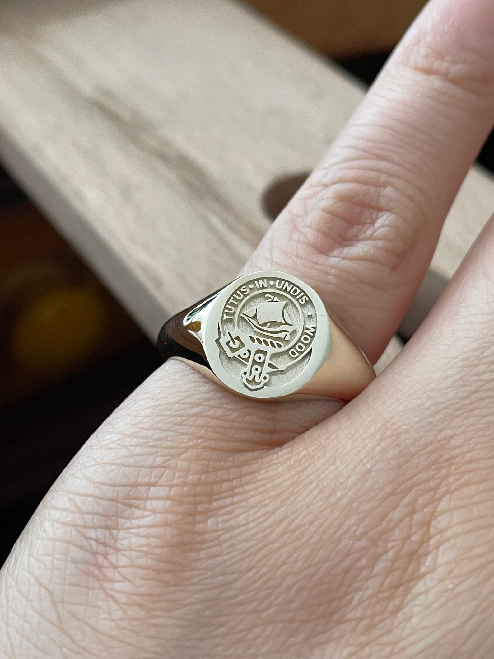 Gold Scottish Ring Family Crest Rings Macdonald Clan Ring - Etsy