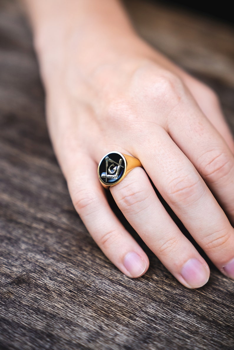 10ct Gold Freemason Ring, 10k Gold Masonic Ring, Gold Masonic Ring, 14k ...