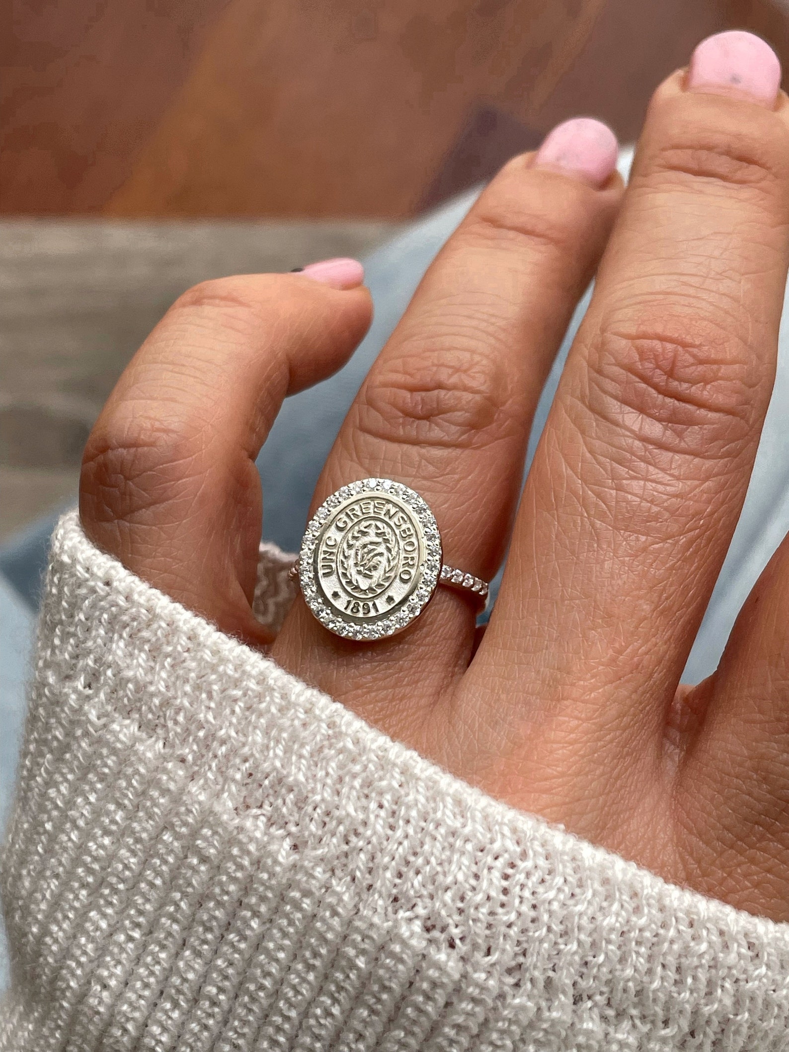 Gold Diamond Pave College Class Rings Women's Class Ring - Etsy