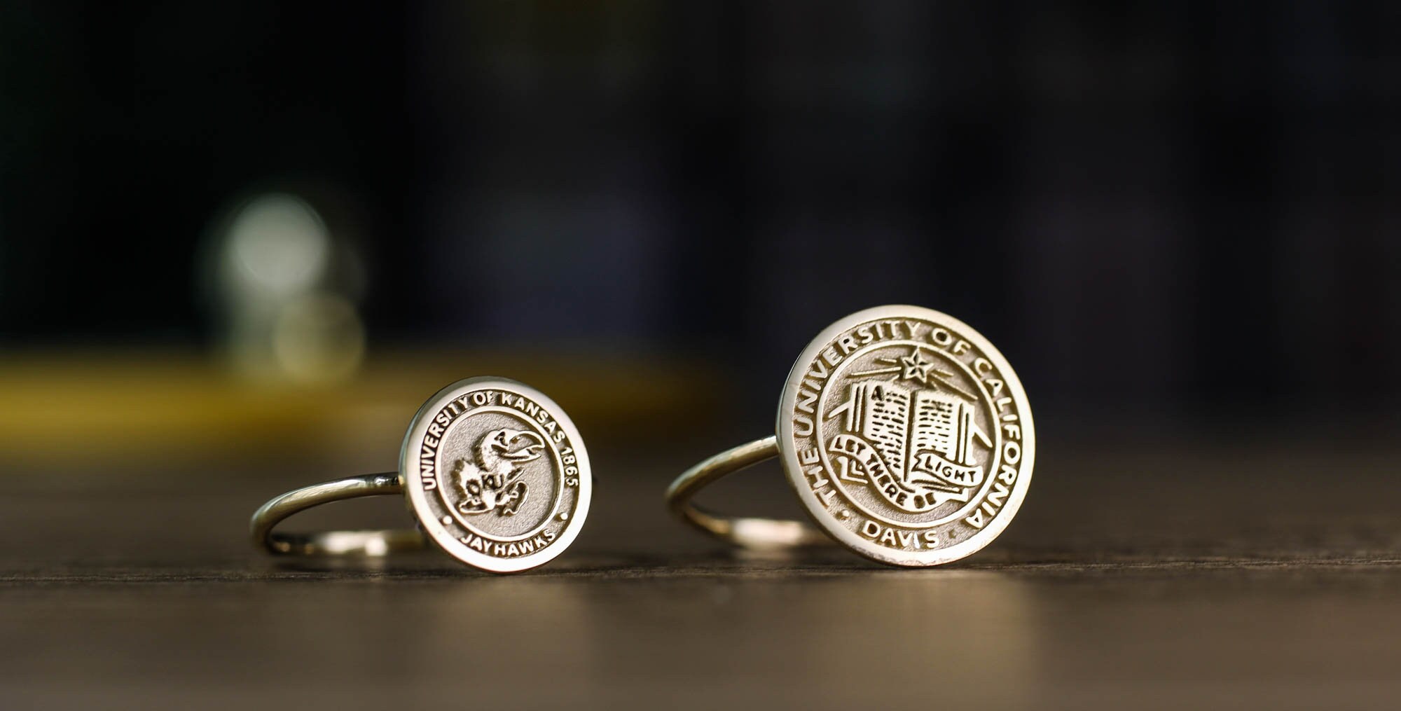 Solid Gold College Class Rings Women's Class Ring Gold | Etsy