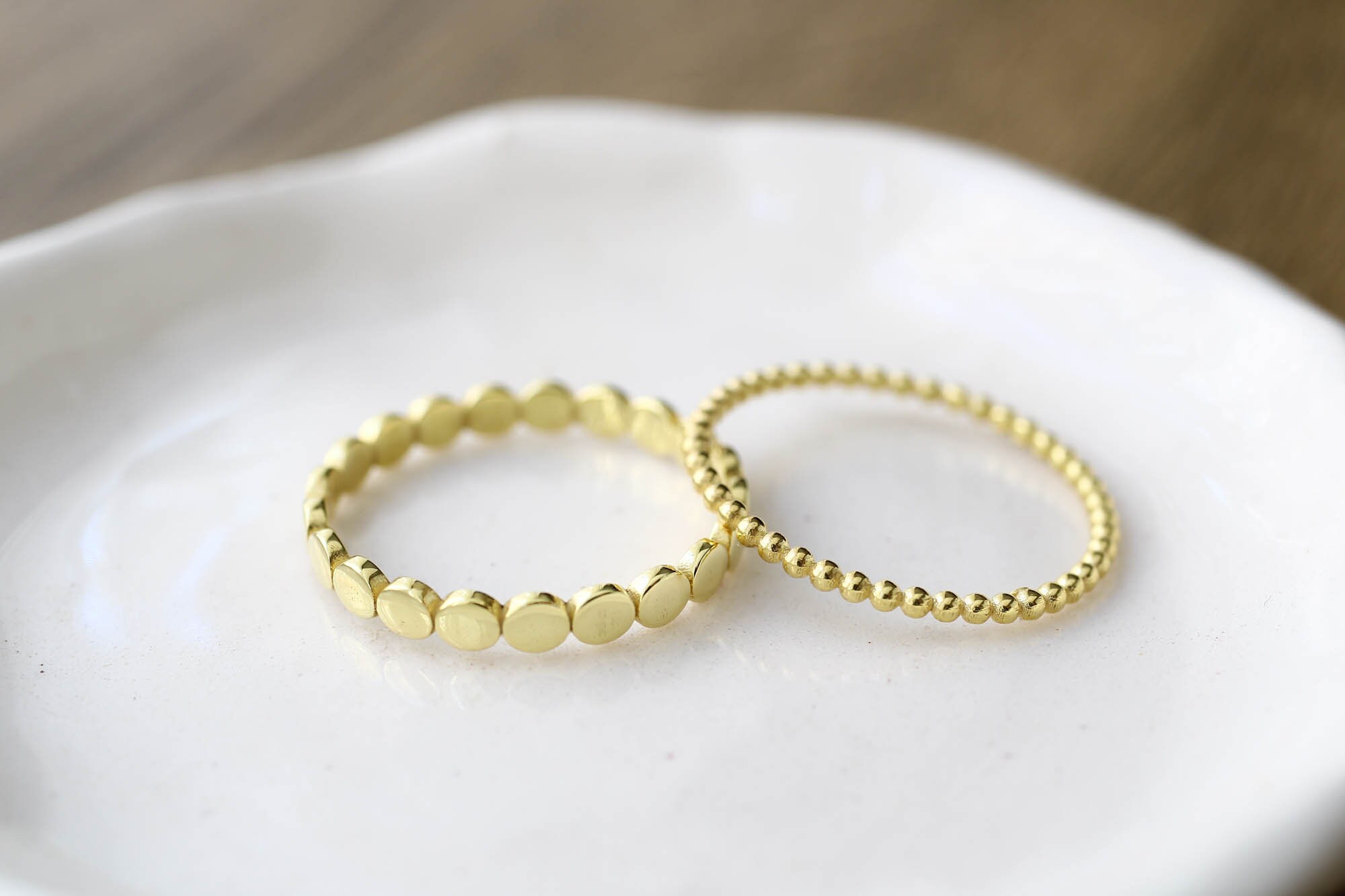 Gold Stackable Rings Thin Gold Rings Stackable Gold Rings | Etsy