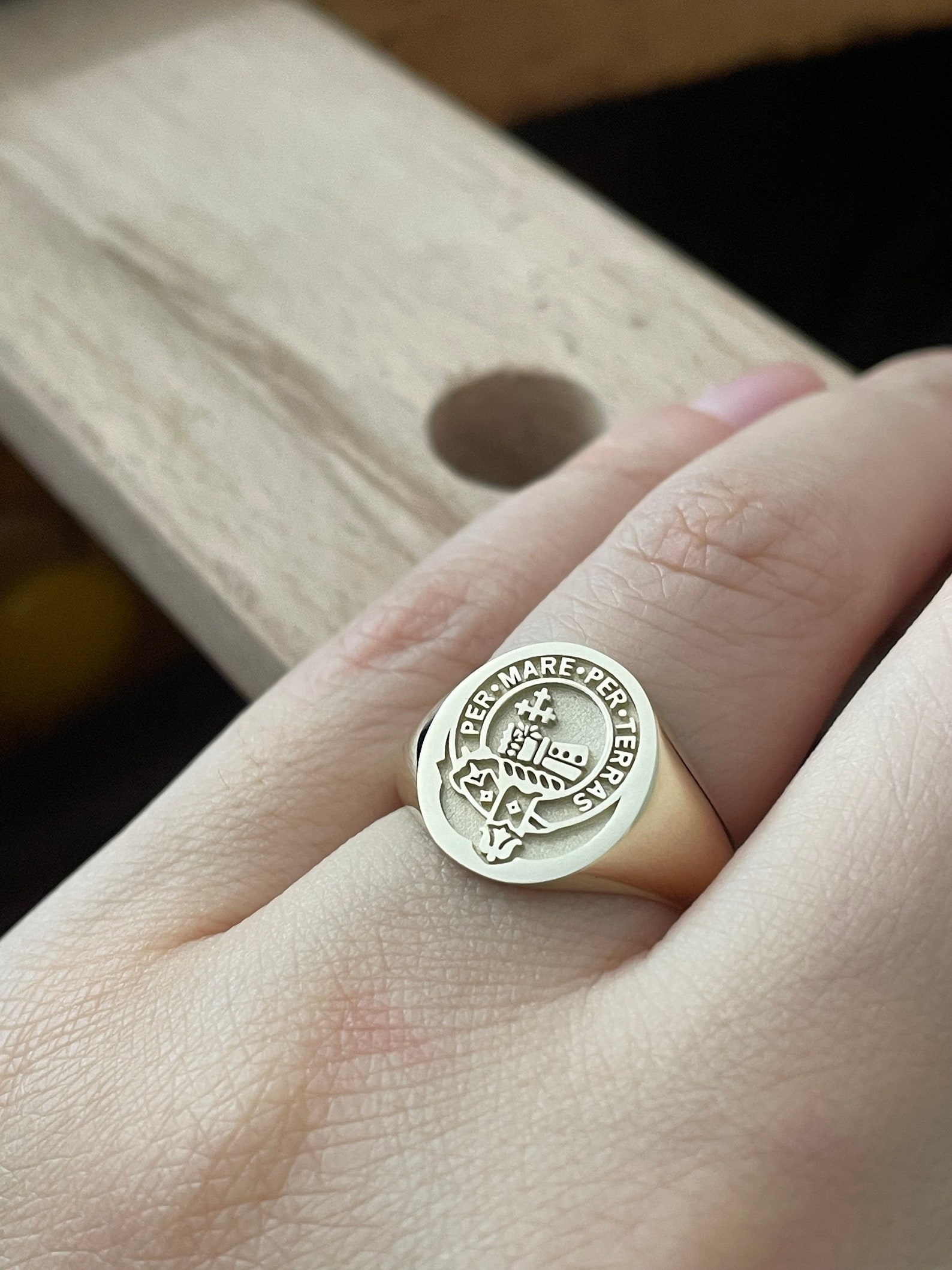Gold Scottish Ring Family Crest Rings Macdonald Clan Ring - Etsy