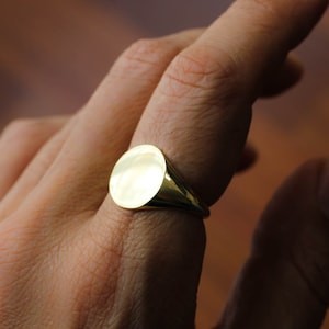 Blank Signet Ring, Pinky Signet Ring, Signet Ring, Silver Signet Ring ...