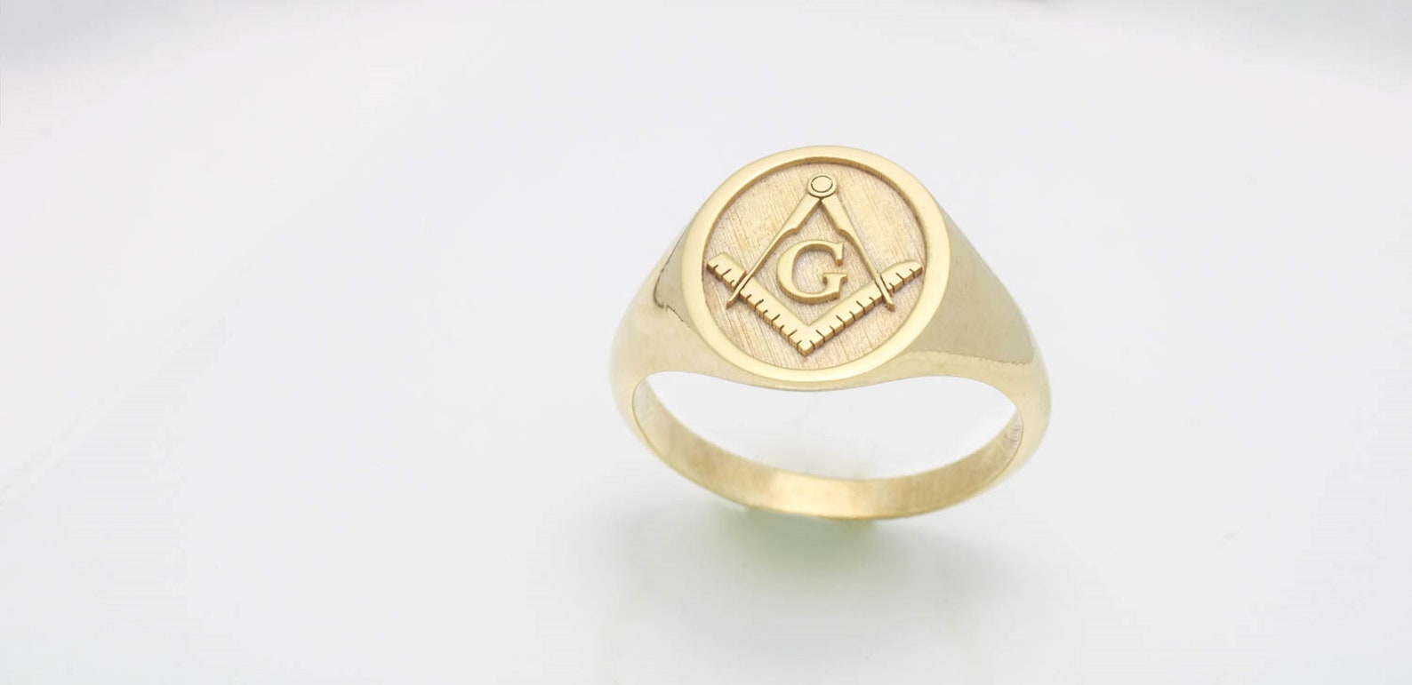 14k White Gold Masonic Ring, Gold Masonic Rings, Freemason Ring, Master ...