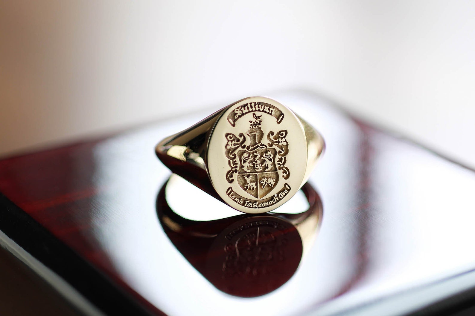 Mens Gold Custom Signet Rings Mens Gold Signet Rings - Etsy