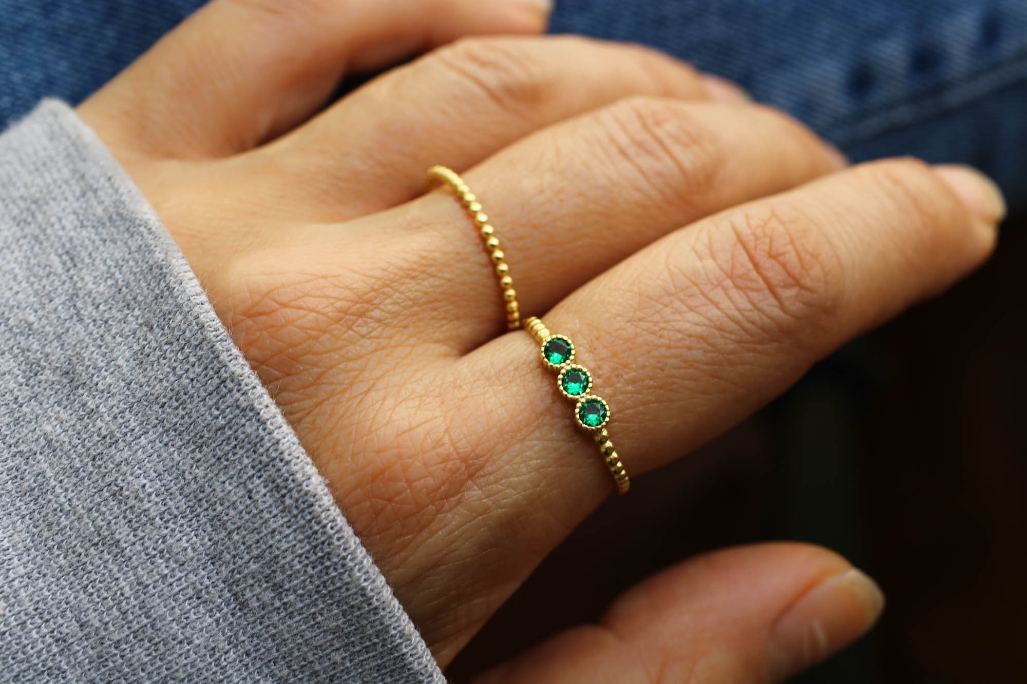 Thin Gold Diamond Ring, Gold Thin Rings, Dainty Gold Rings, Dainty Gold ...
