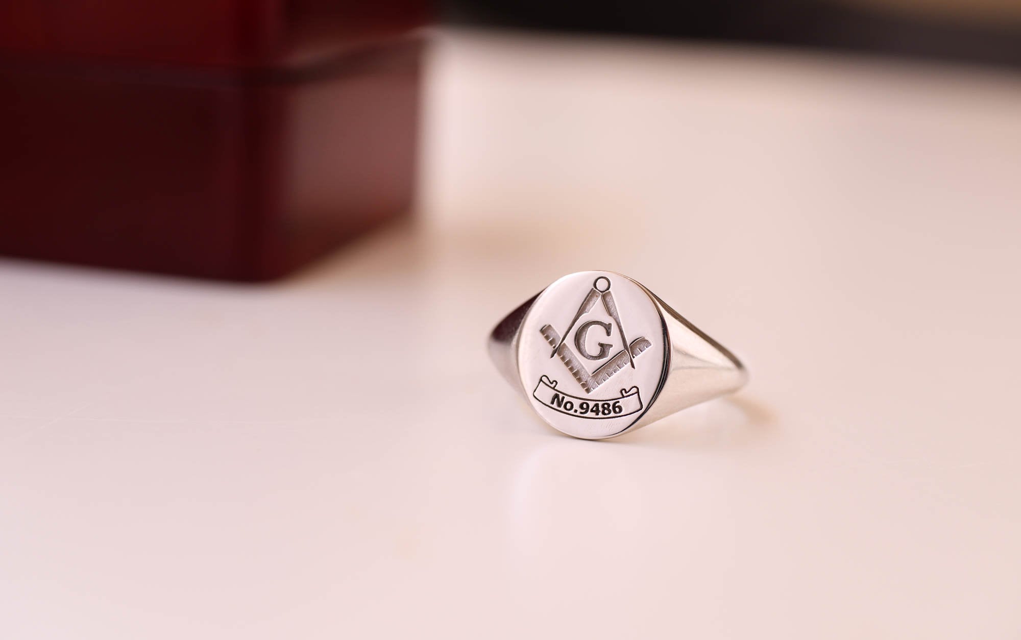 Anillos masónicos con número de logia anillo de masón - Etsy México