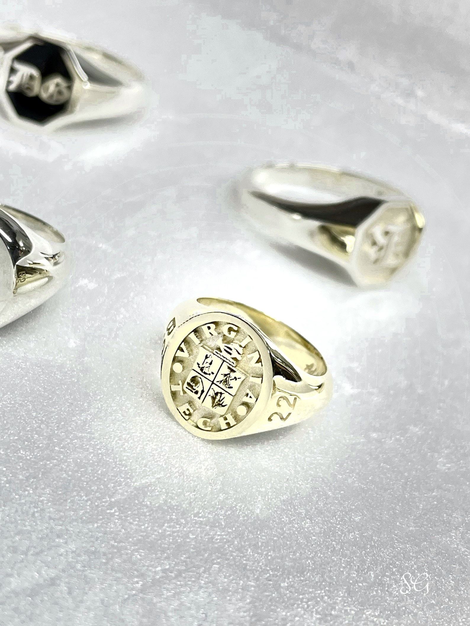 Mens Gold Custom Signet Rings Mens Gold Signet Rings - Etsy