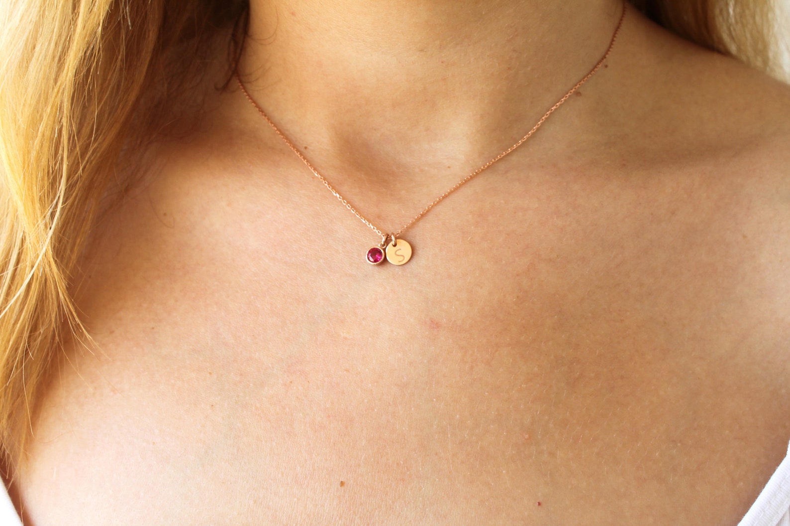 Personalized Birthstone Necklace Personalized Necklaces | Etsy