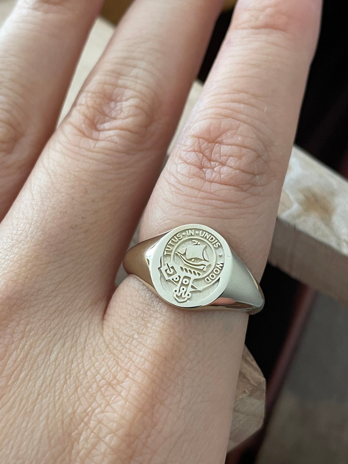 Gold Scottish Ring Family Crest Rings Macdonald Clan Ring | Etsy