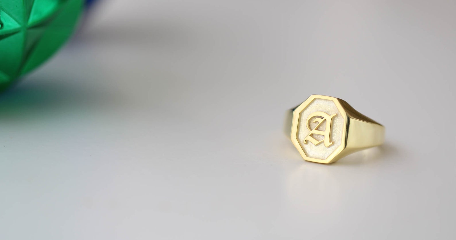 Letter Rings Gold Initial Signet Ring Gold Gold Signet Ring | Etsy