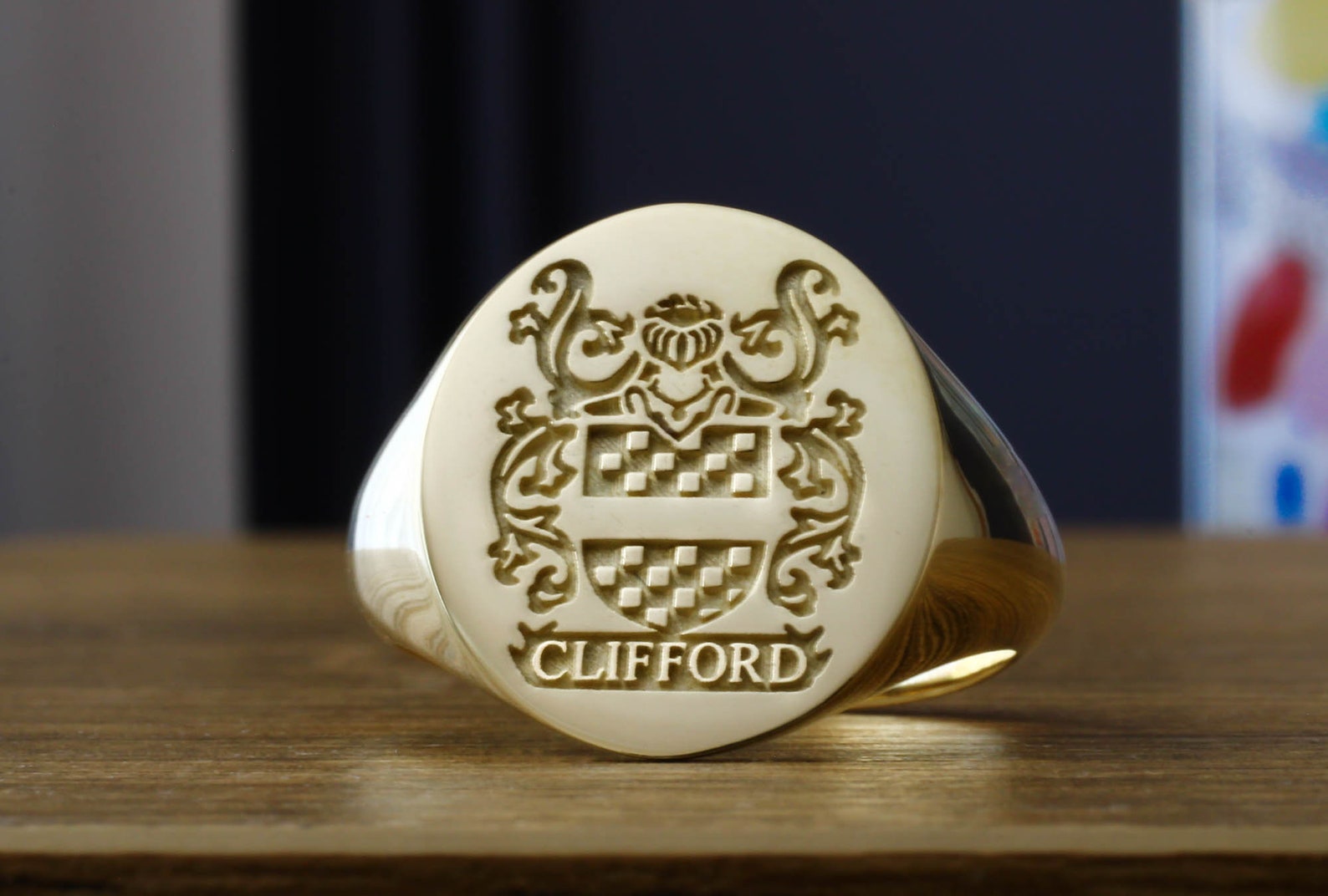 Mens Gold Custom Signet Rings Mens Gold Signet Rings | Etsy Canada