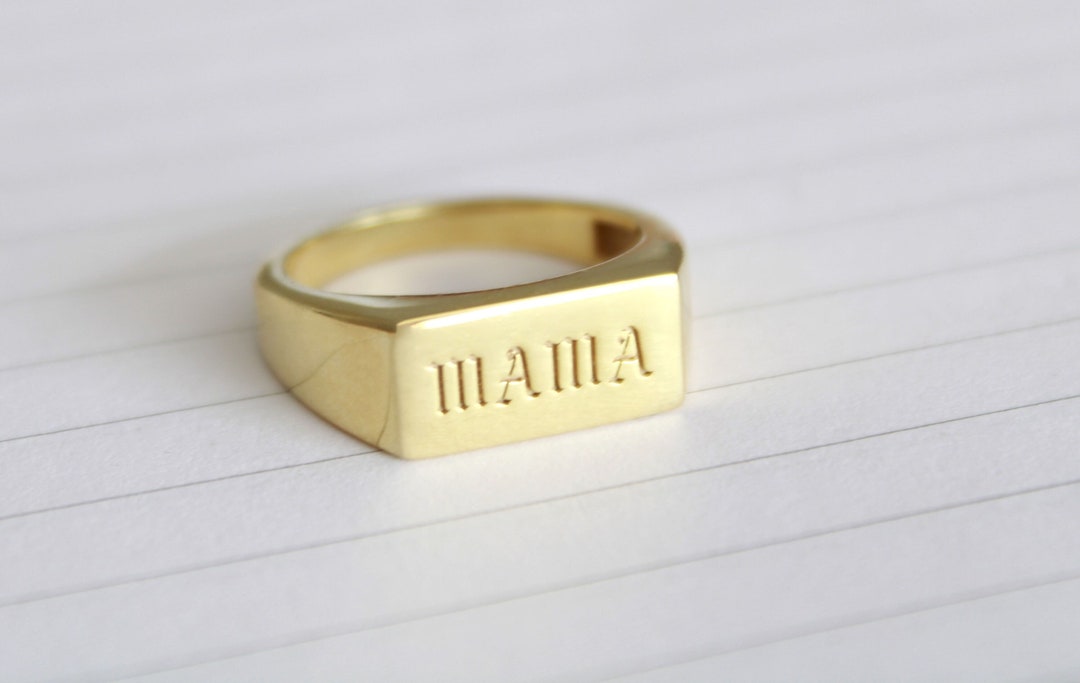 Mama Ring, Ring for Mom, Mom Ring, Gold Mum Ring, Ring Mom, Ring for ...