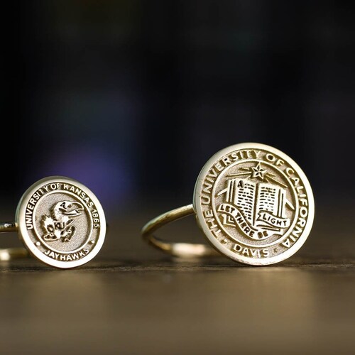 Solid Gold Diamond College Class Rings Women's Class - Etsy