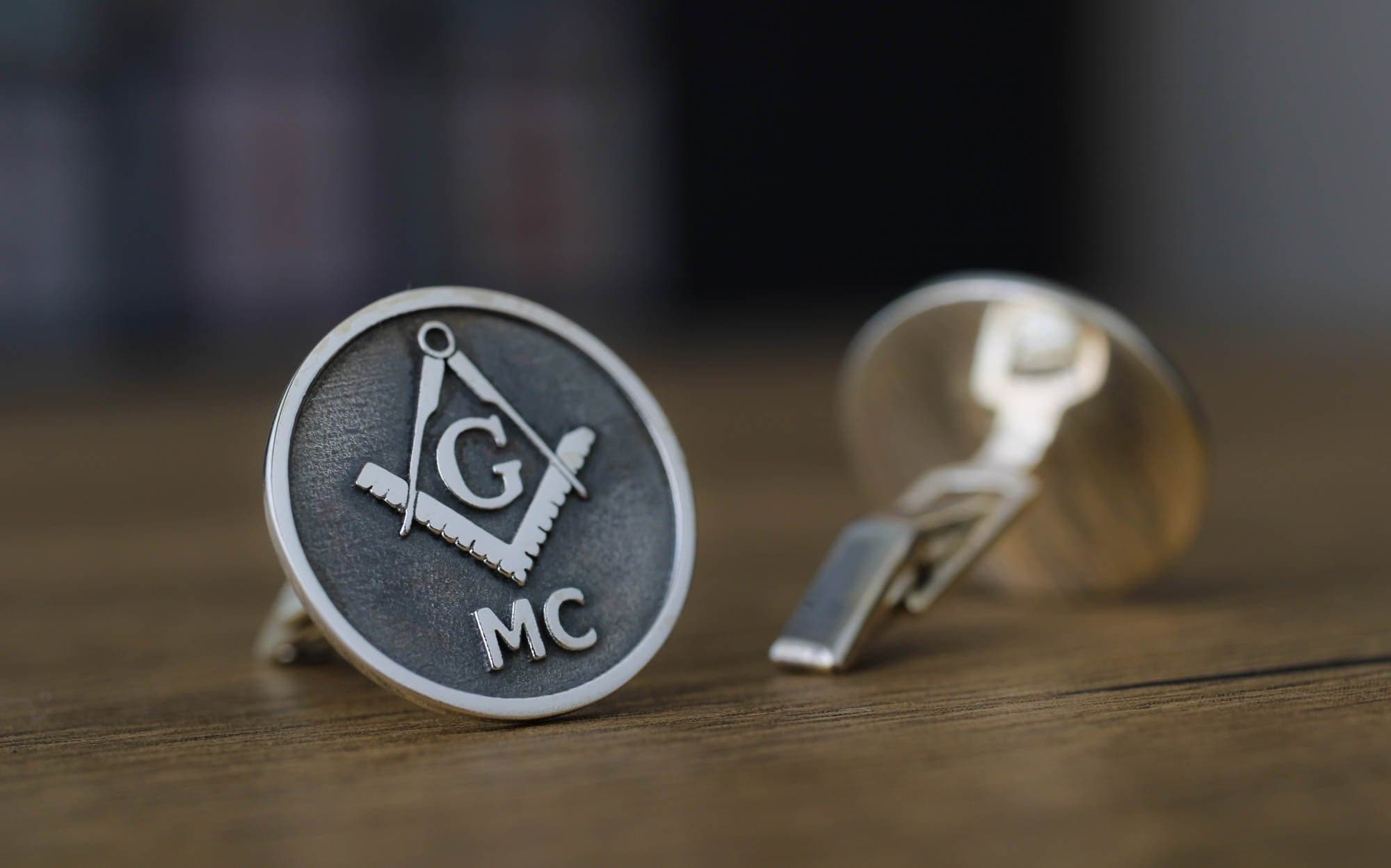 Personalized Masonic Cufflinks With Initials Freemason | Etsy
