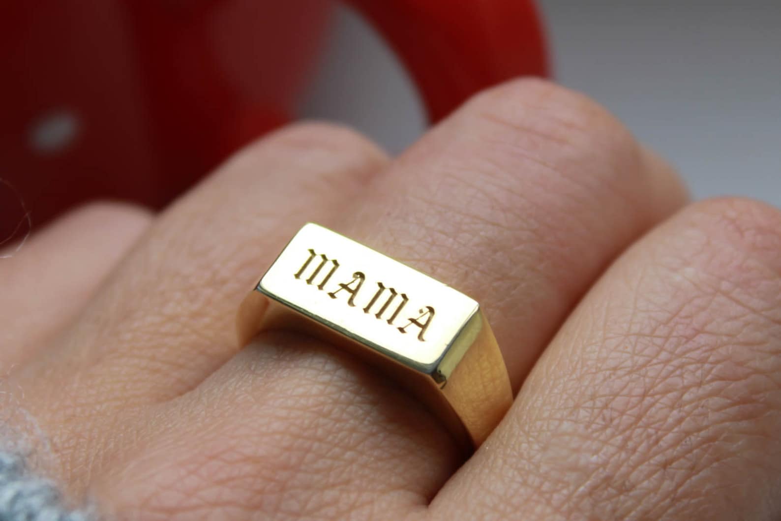 Personalized Rings Word Rings Rings With Words Quote | Etsy