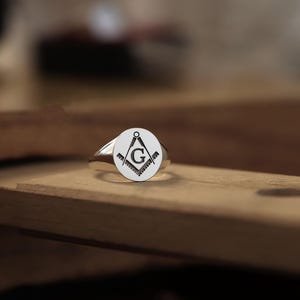Masonic Rings With Lodge Number, Freemason Ring, Masonic Rings, Master ...