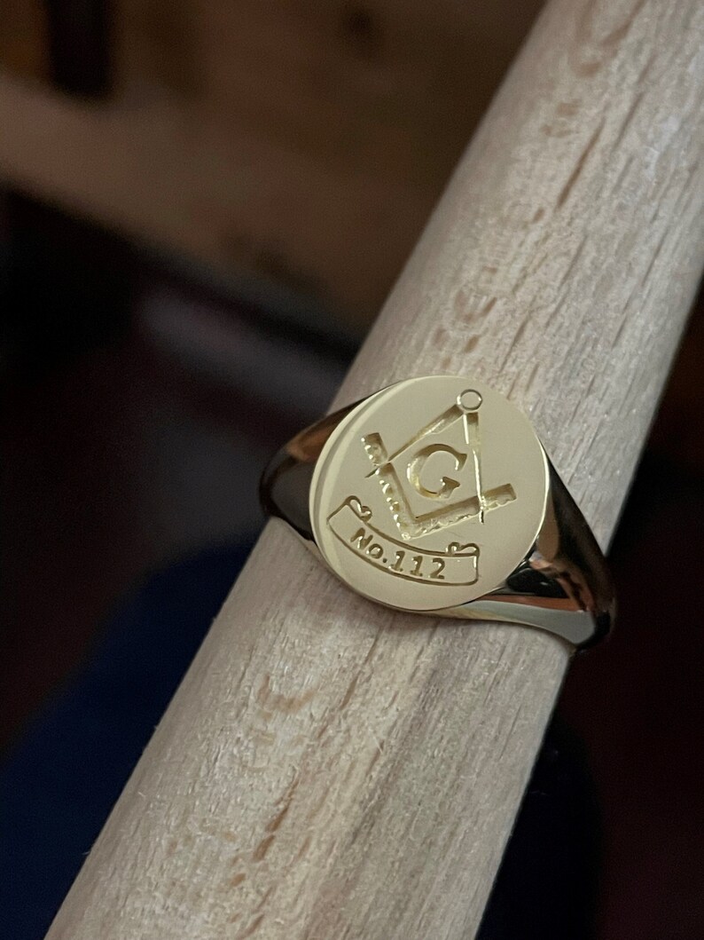 Masonic Rings With Lodge Number, Gold Freemason Ring, Masonic Rings ...