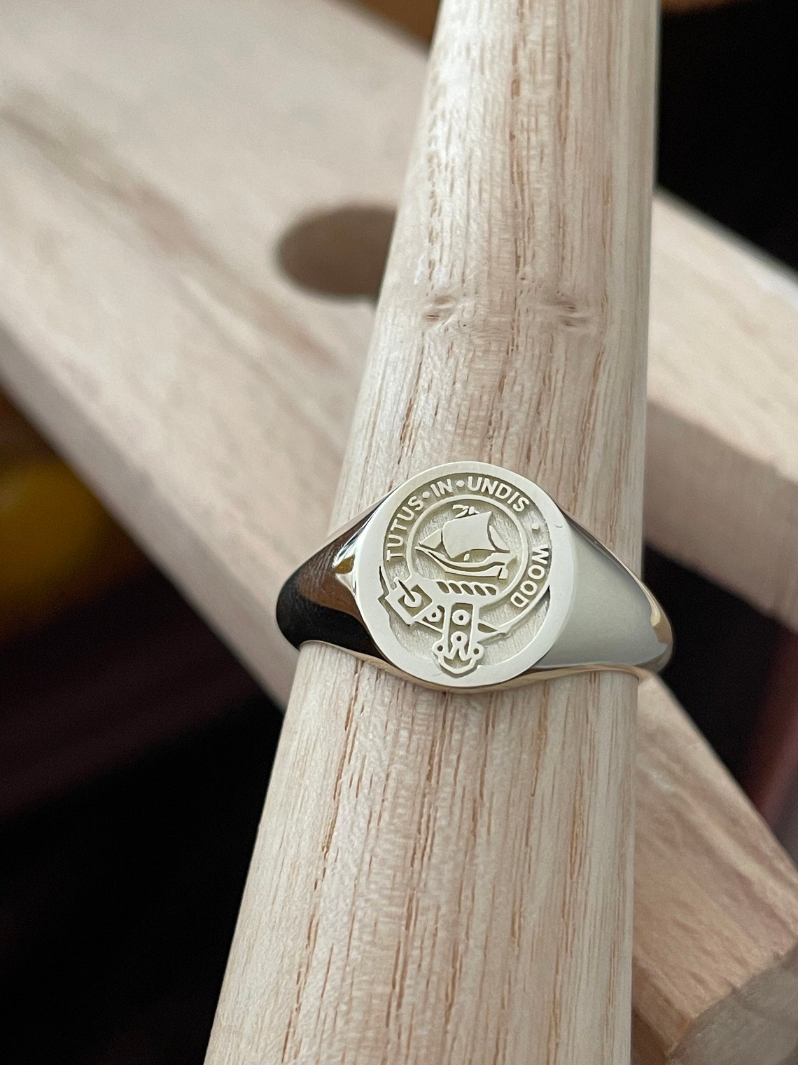 Gold Scottish Ring Family Crest Rings Macdonald Clan Ring | Etsy