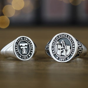 University Rings, Class Rings, Silver Class Rings, School Rings ...