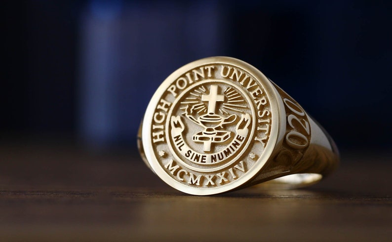 Custom Gold College Class Rings Class Ring Gold Graduation - Etsy