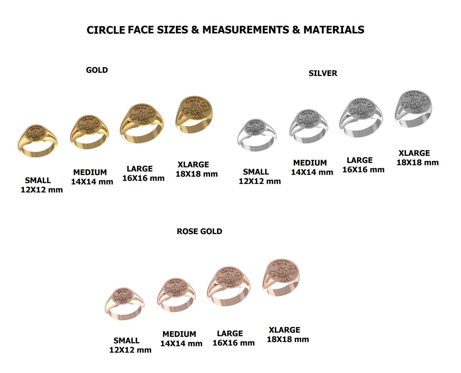 Amor Fati Ring Amor Fati Signet Ring Fate Ring Love of Fate | Etsy