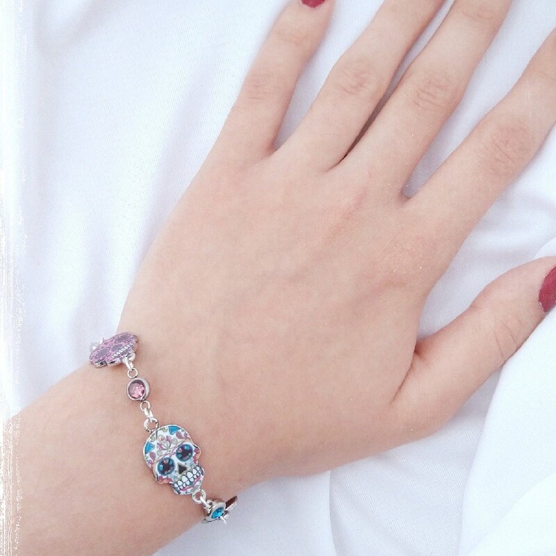 Sugar Skull Bracelet - Etsy