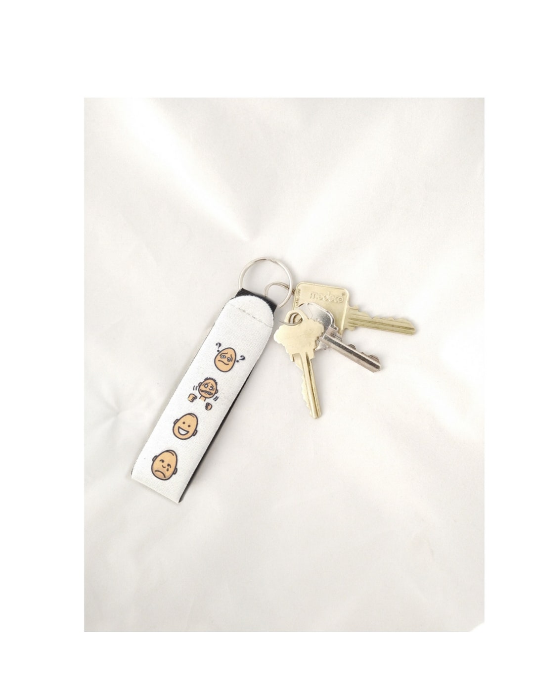 Autism Visual Aid Key Chain, Wrist Key Fob, to Help With Communication ...