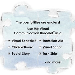 Visual Communication Aid, Personalized Fabric Bracelet to Help With ...