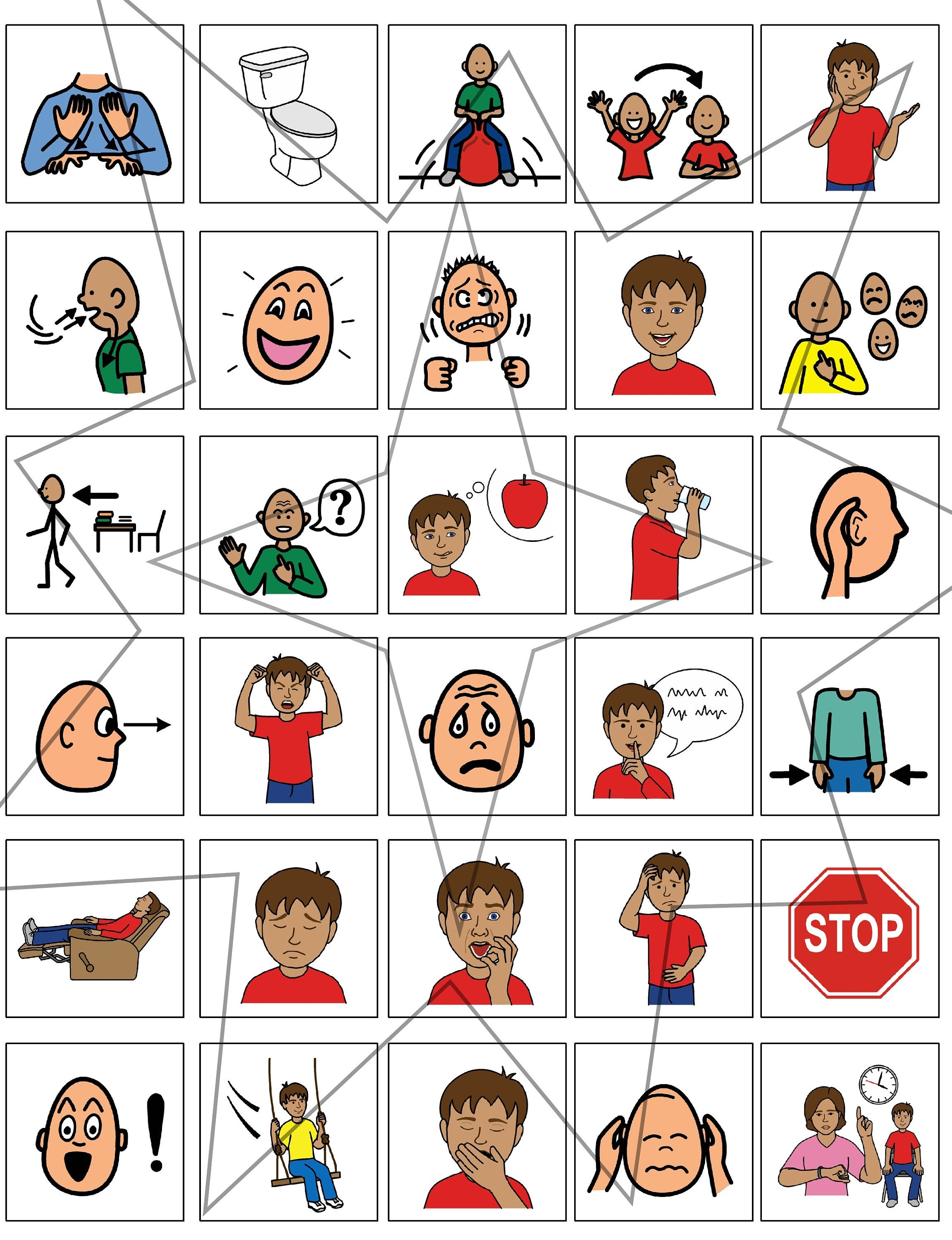 Visual Communication Cards for Self Regulation and Emotions. - Etsy Denmark