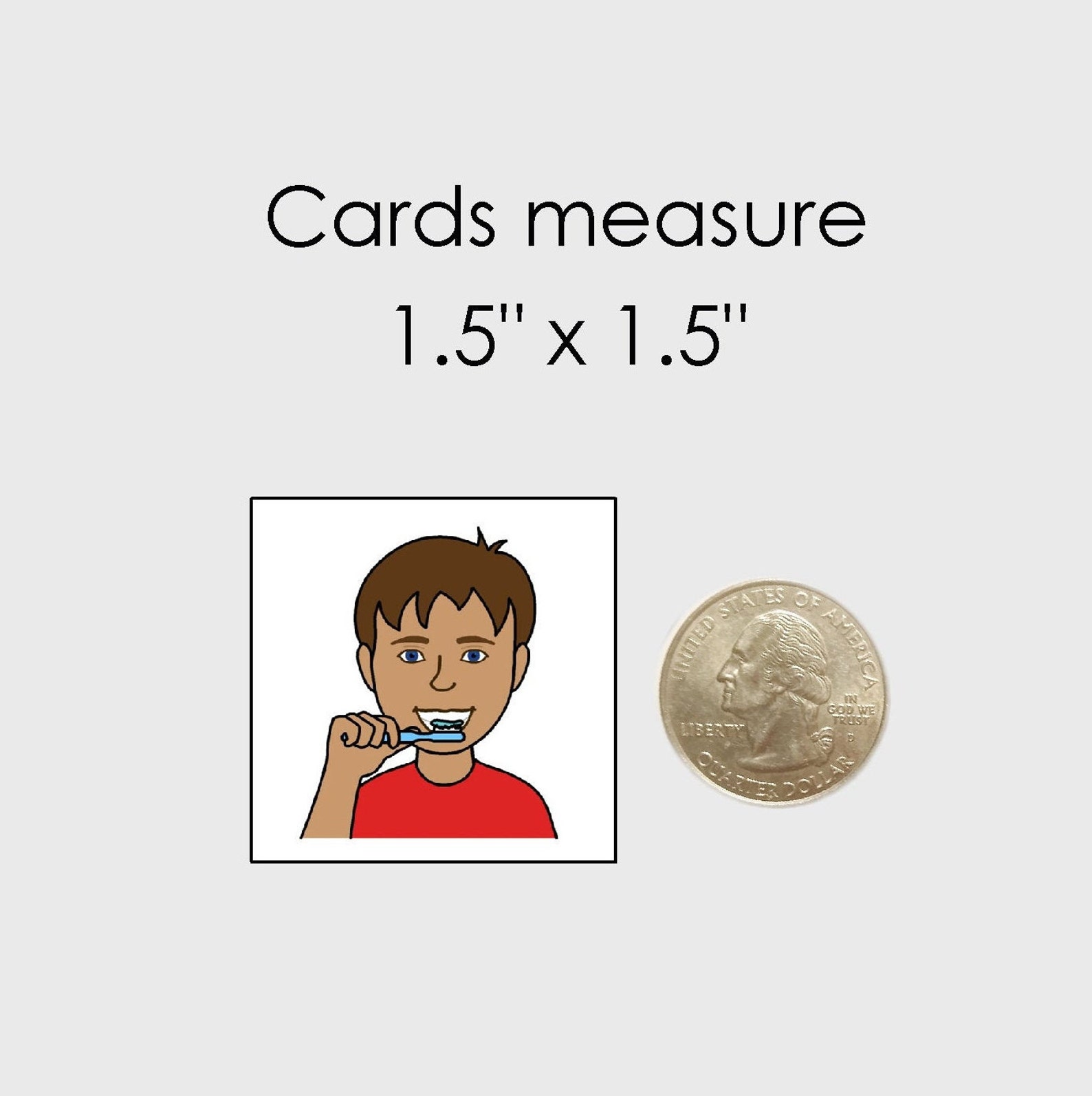 Autism Visual Aid SMALL 1.5 Printable Cards for Home - Etsy