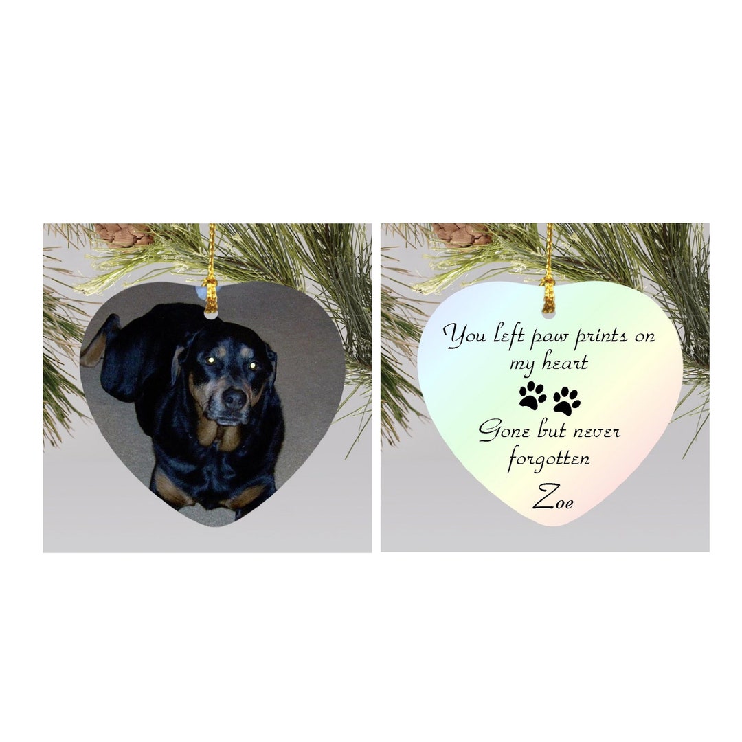 Rainbow Bridge Memorial Photo Ornament. Makes a Beautiful Bereavement ...