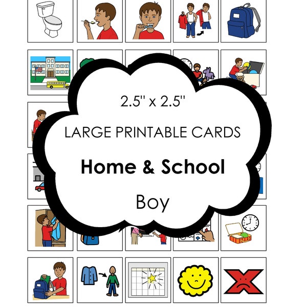 Large Visual Schedule - Etsy