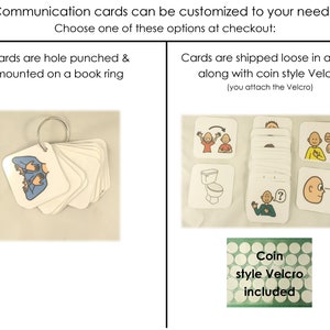 Customized Autism Visual Communication Cards - Cards Are Personalized ...