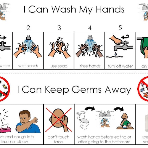 Autism Visual Aid Picture Sequence Steps for Washing Hands | Etsy Autism Visual Aid Picture Sequence Steps for Washing Hands | Etsy