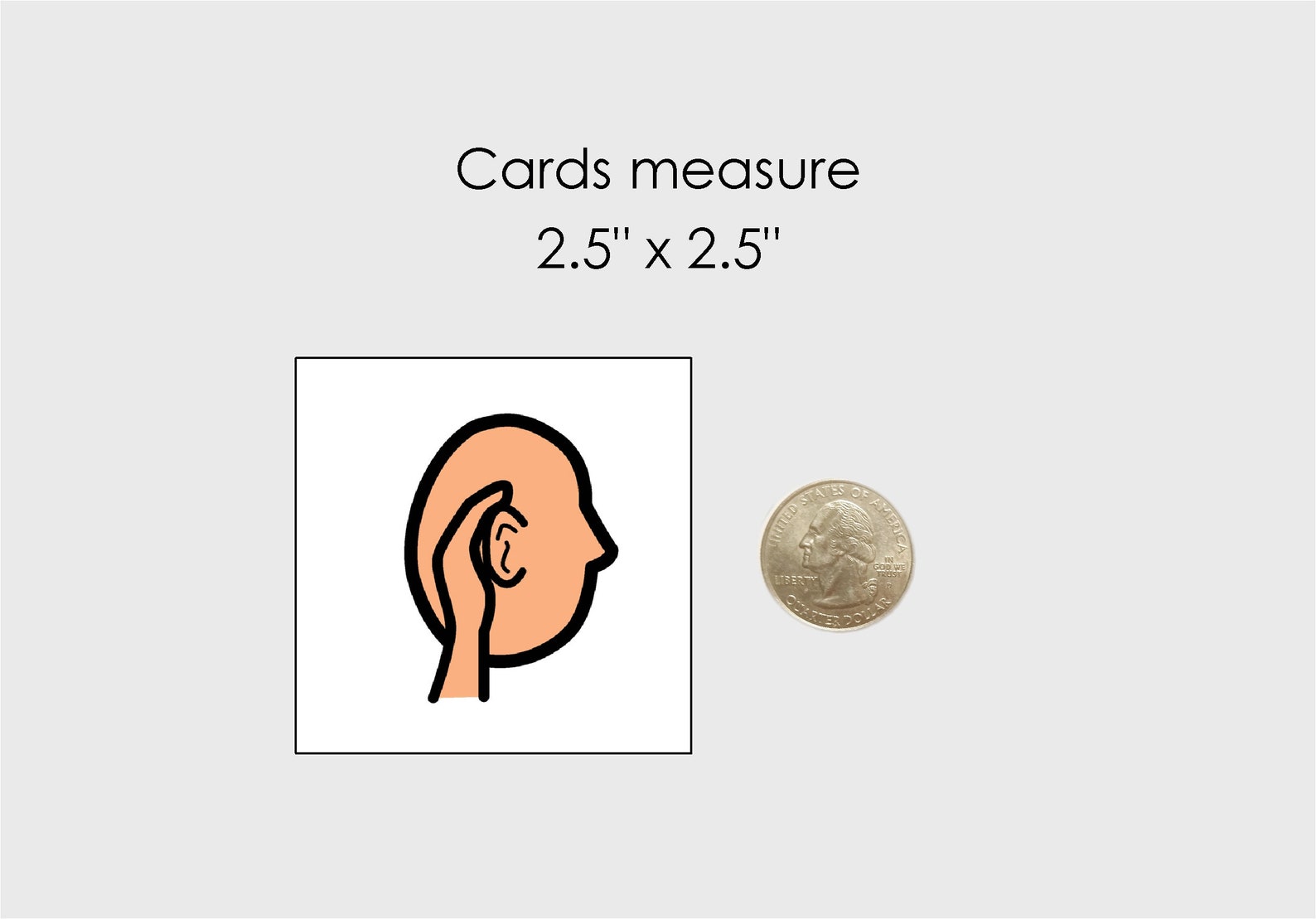 Visual Communication Aid LARGE 2.5 Printable Cards for - Etsy